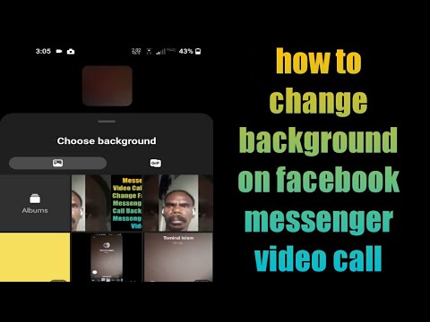 how to change background on facebook messenger video call