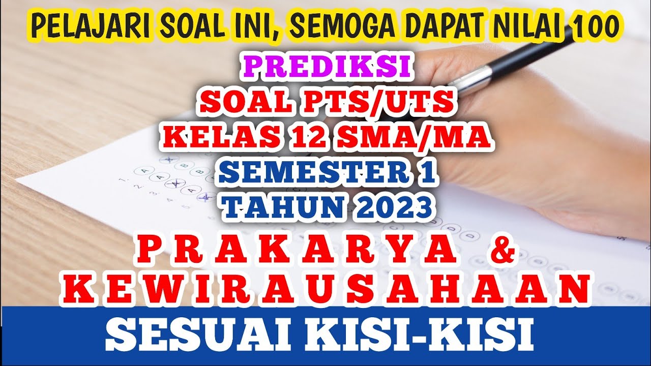 50 Kunci Jawaban Soal Prakarya / PKWU Kelas 12 SMA Semester 1 Kurikulum Merdeka: Analisa SWOT ...