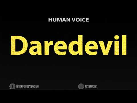 How To Pronounce Daredevil
