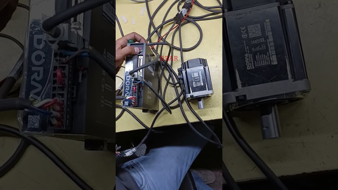 Servo motor repairing and testing