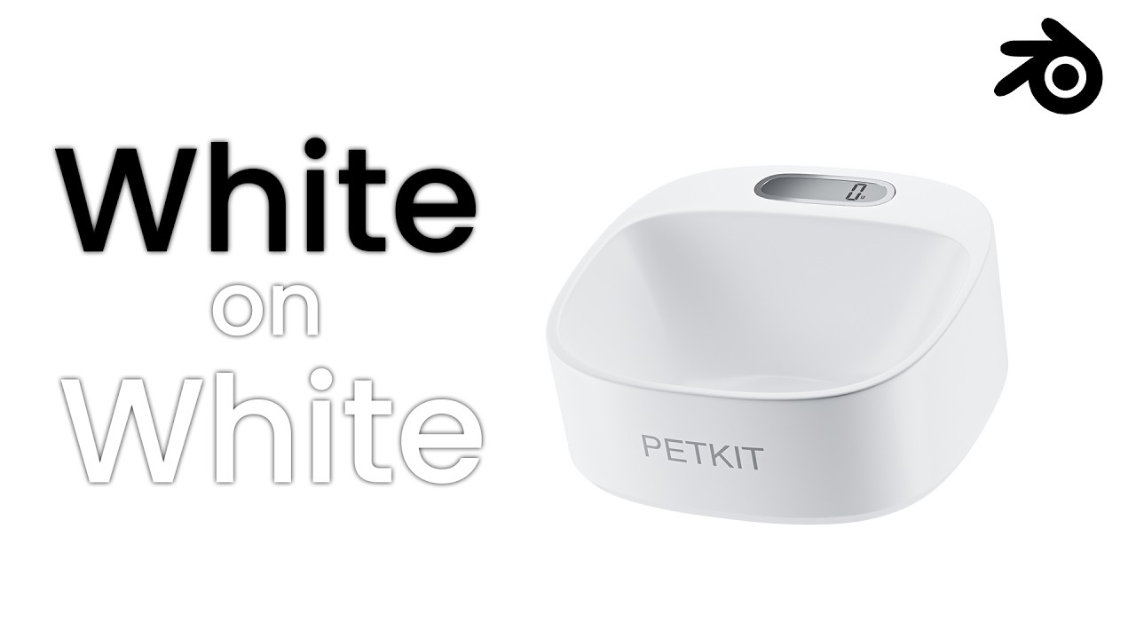 Blender 3D Product Rendering Guide - White Product on a White Background