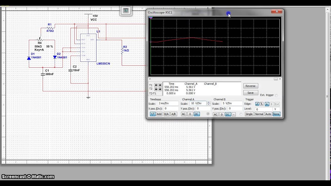Pulse Width Modulation Using a 555 Timer Circuit