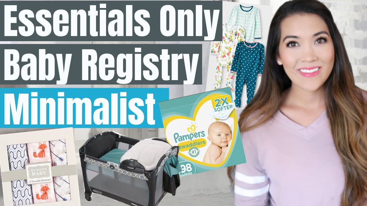 NEWBORN ESSENTIALS ONLY BABY REGISTRY *Minimalist Baby Registry* | Baby On A Budget Registry Tips