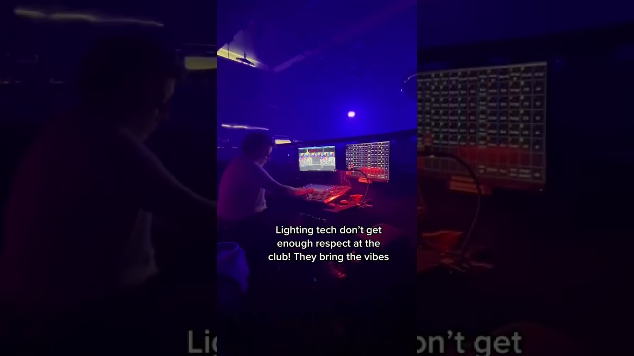 Lighting tech don’t get enough respect at the club! They bring the vibes #shorts