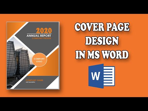 How To Design a Cover Page In Ms Word | Ms Word Me Cover Page Kaise Banaye Urdu/Hindi