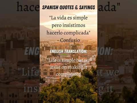 Spanish Life Quote #shorts