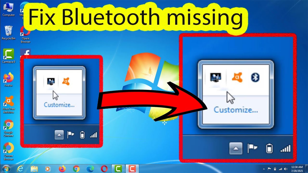 Bluetooth not showing in Windows 7