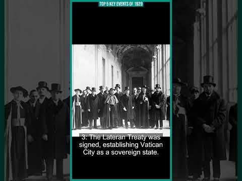 TOP 5 Key Events of #1929 - #yearinreview #timeline #history