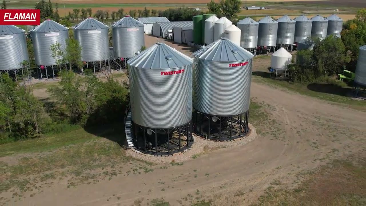 Galvanized Hopper Bins | Twister | Flaman Agriculture