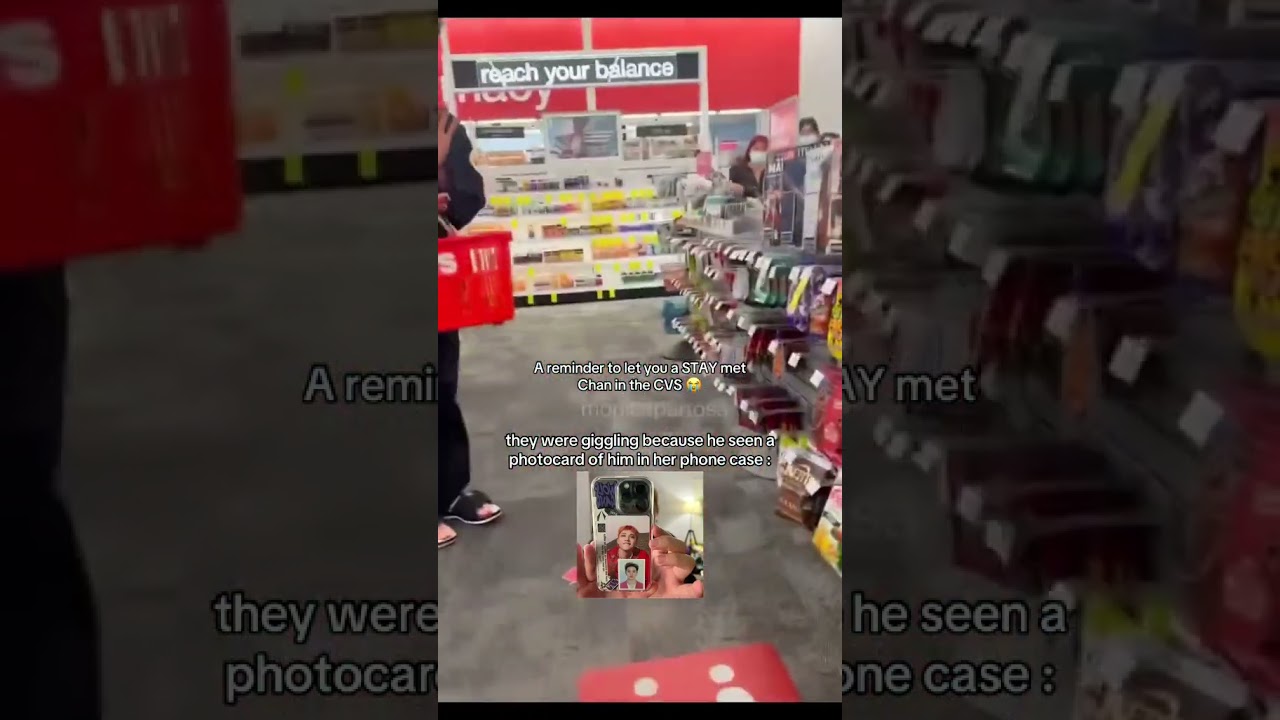 a STAY met Bang Chan at CVS😭✨️
