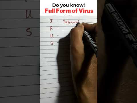 Meaning of Virus || Full Form #shortsvideo #shorts