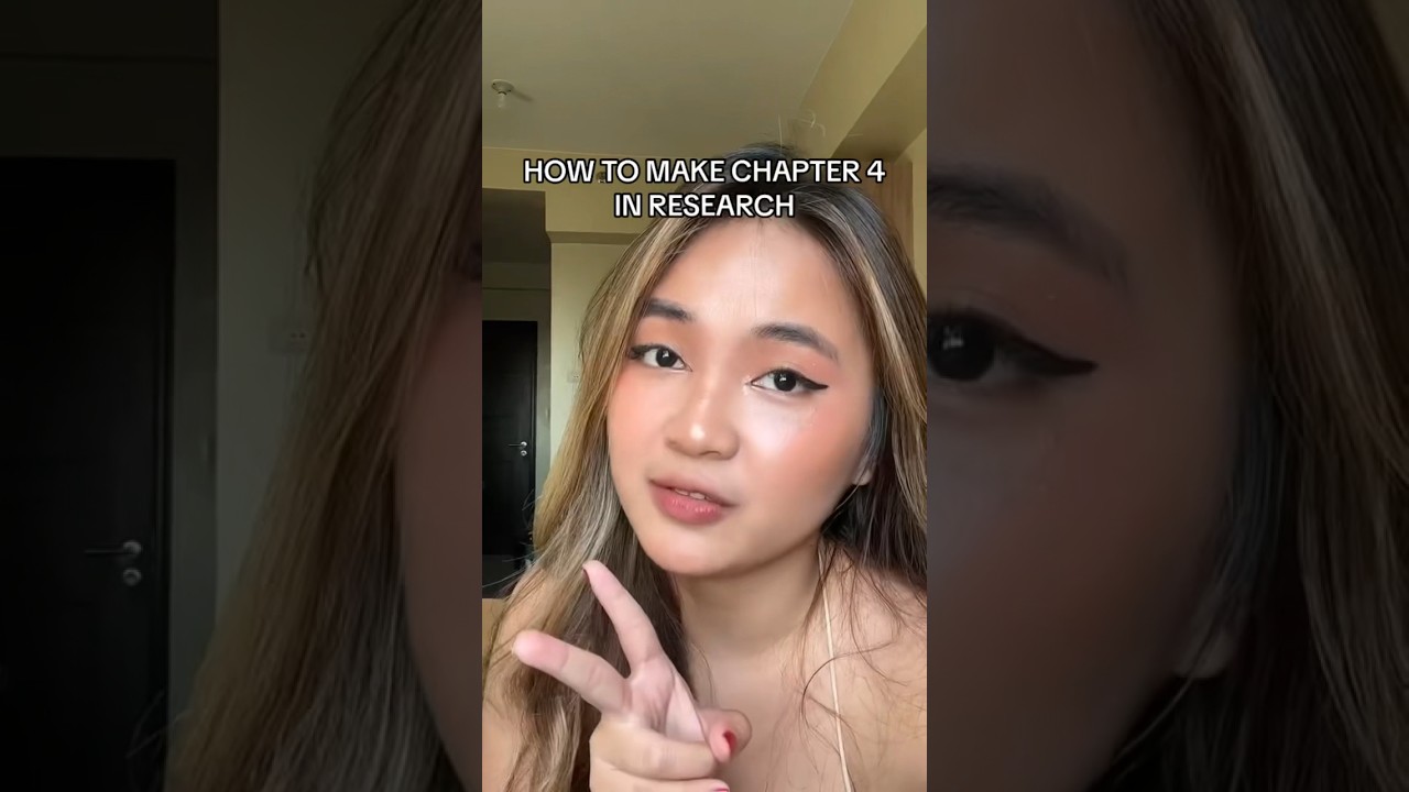 How to make chapter 4 in research paper #research #thesis #researchtips #philippines