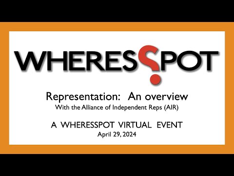 WheresSpot - Representation: An overview - with AIR