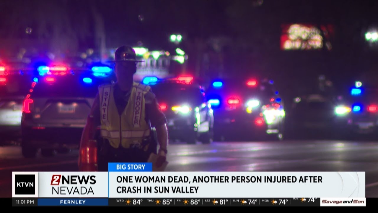 Fatal crash closing Sun Valley Boulevard in both directions