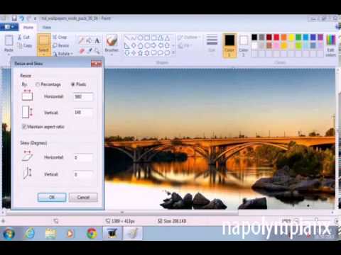 How To Use Microsoft Paint To Resize A Picture