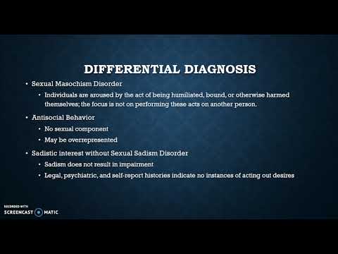 Sexual Sadism Disorder