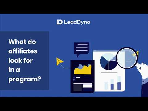 What do affiliates look for in an affiliate program?