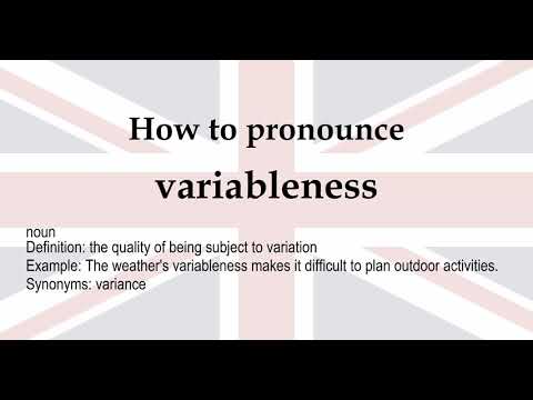variableness