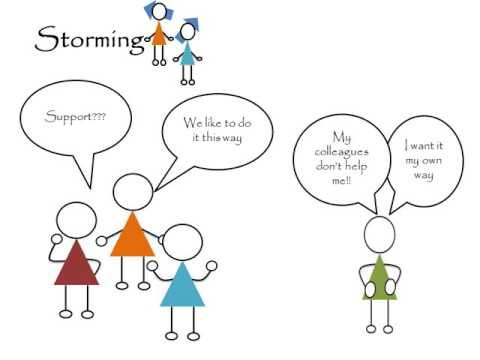 A leader's role in the Tuckman Model