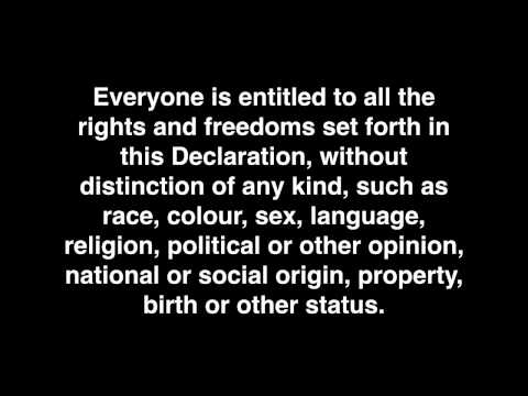 Your Human Rights - Article #2 (on entitlement)