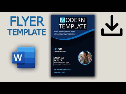 Modern Flyer template using in Microsoft word