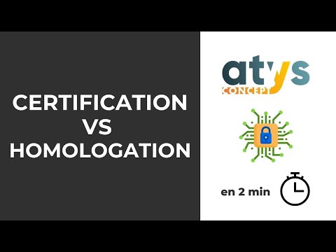 Cybersécurité : certification vs homologation