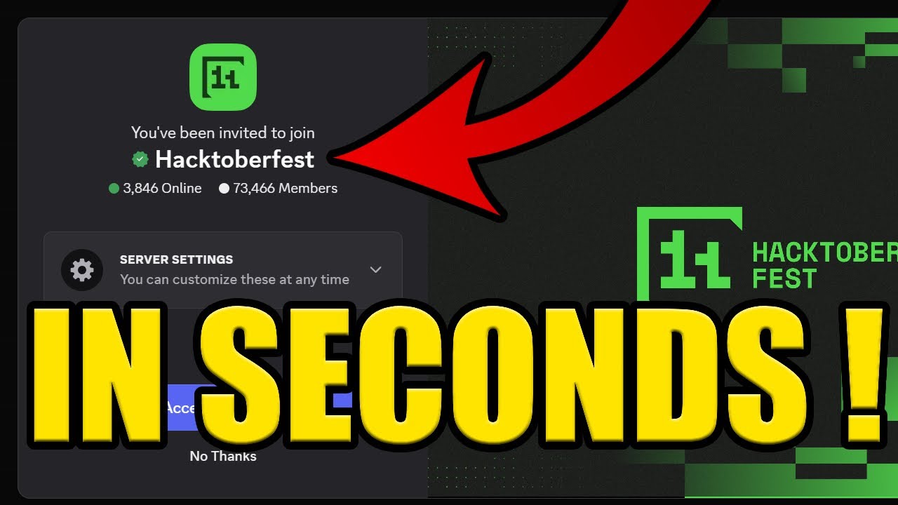 HOW to JOIN HACKTOBERFEST DISCORD SERVER ✅PC & MOBILE✅