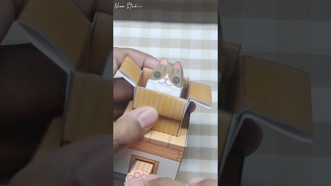 DIY Papercraft Internet Cat Box (Tubbypaws) ♡ Nisa Studio ♡ #Papercraft #DIY