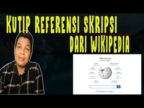 KUTIP REFERENSI SKRIPSI DARI WIKIPEDIA