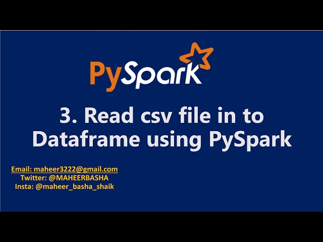 How to Read CSV Files into DataFrames Using PySpark | Galaxy.ai | Galaxy.ai