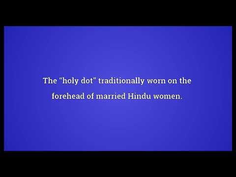 Bindi Meaning