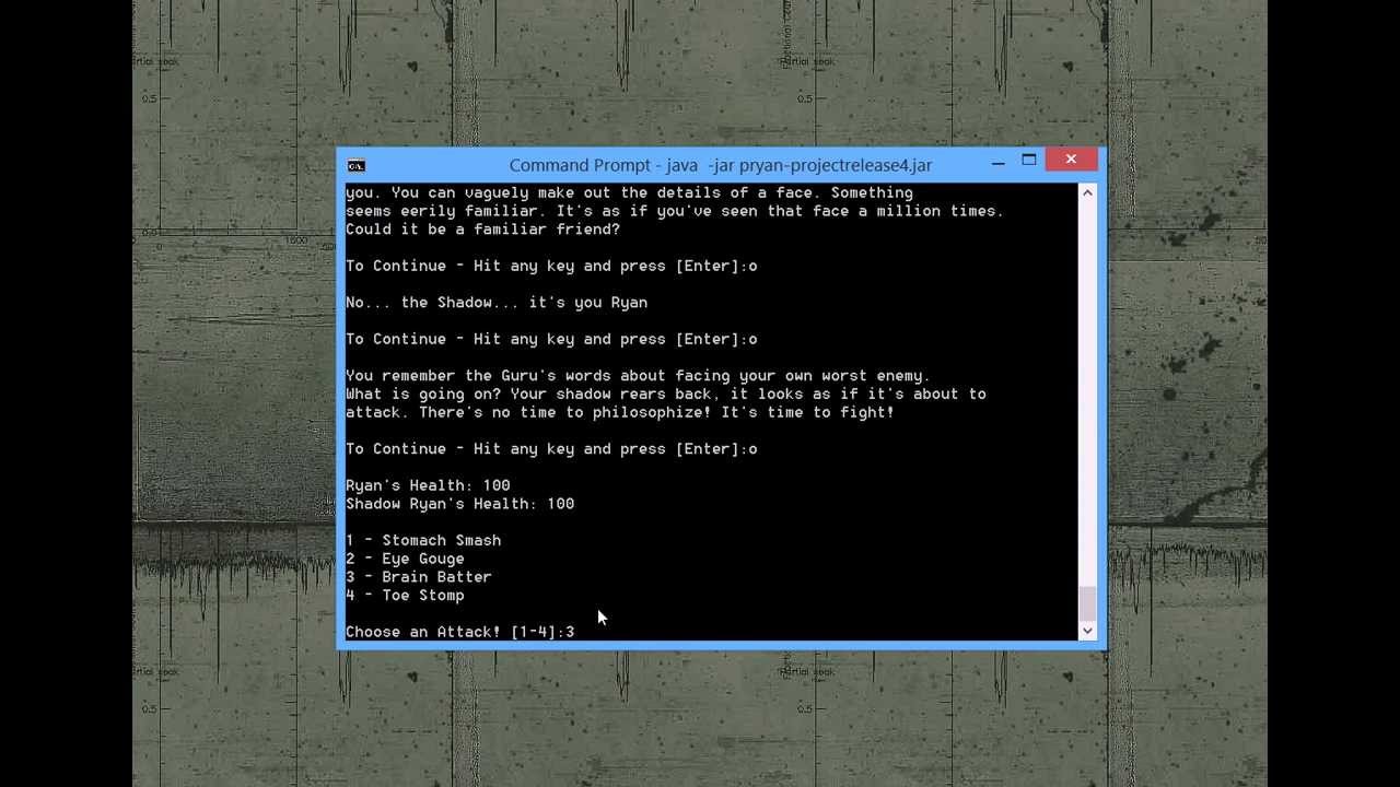 Programming a Java Text Based Adventure Game - Free Download