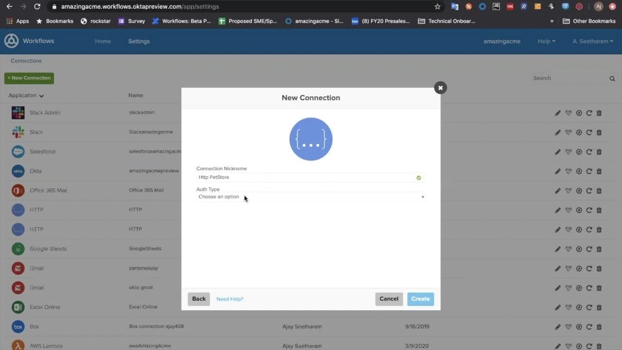 Http Connection Settings | Okta Workflows