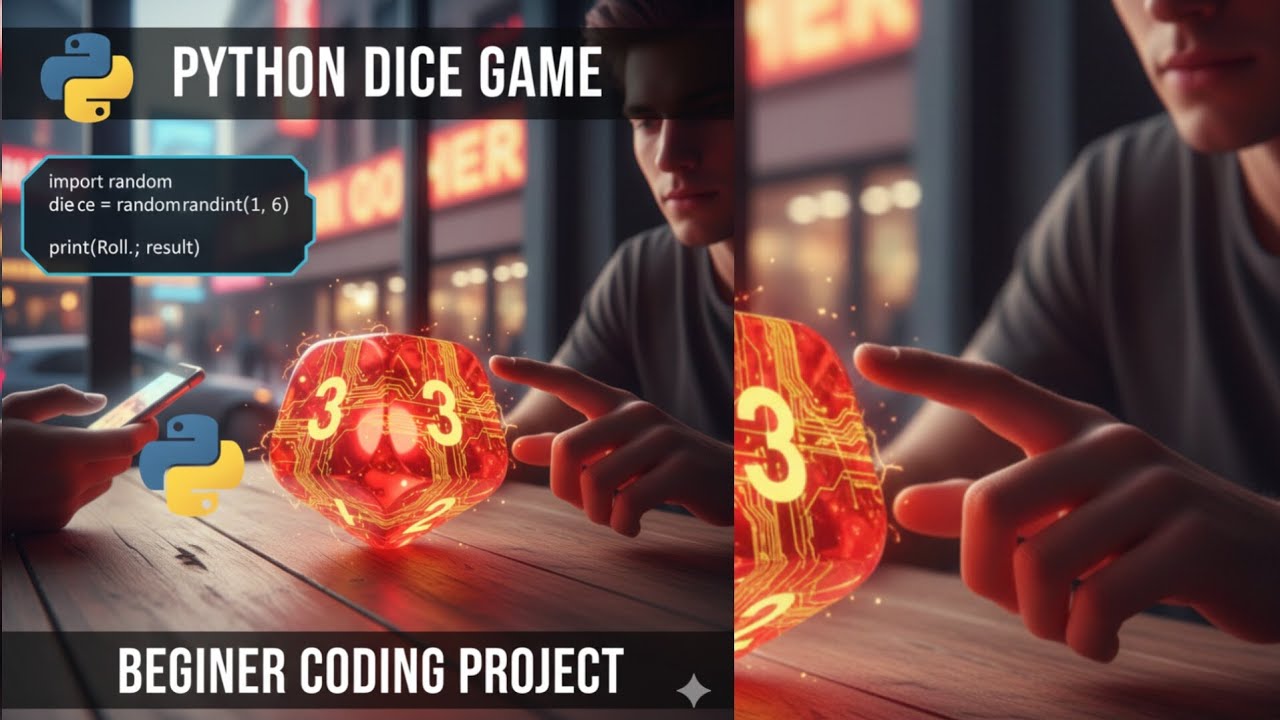 Python Dice Game 🎲 | Random Dice Rolling Program