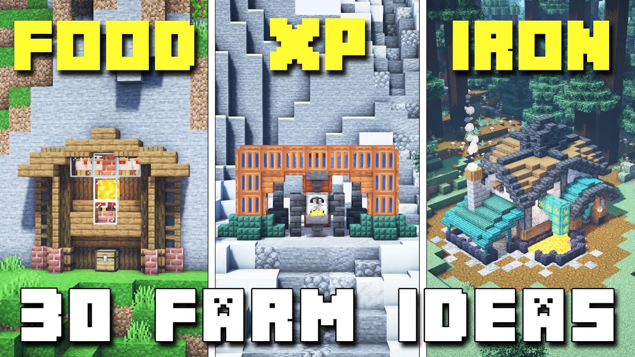 30+ Farm Ideas for your Minecraft World! - Minecraft Builders