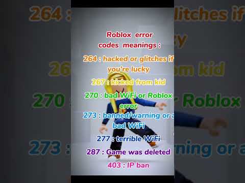 Roblox error code meaning #roblox #error #codes
