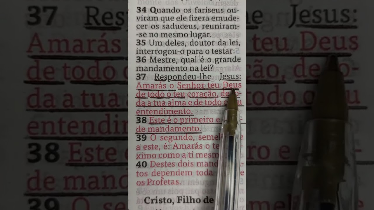 O PRIMEIRO MANDAMENTO/ ESCREVAM-SE/COMPARTILHA A PALAVRA/ DEUS ABENÇOE.