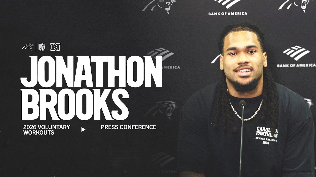 Jonathon Brooks on his health, getting baptized, learning from Chuba Hubbard and more