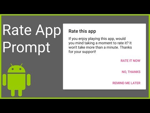 Learn How to Create a Rate Me Dialog with the Android Rate Library Android Studio Tutorial ...