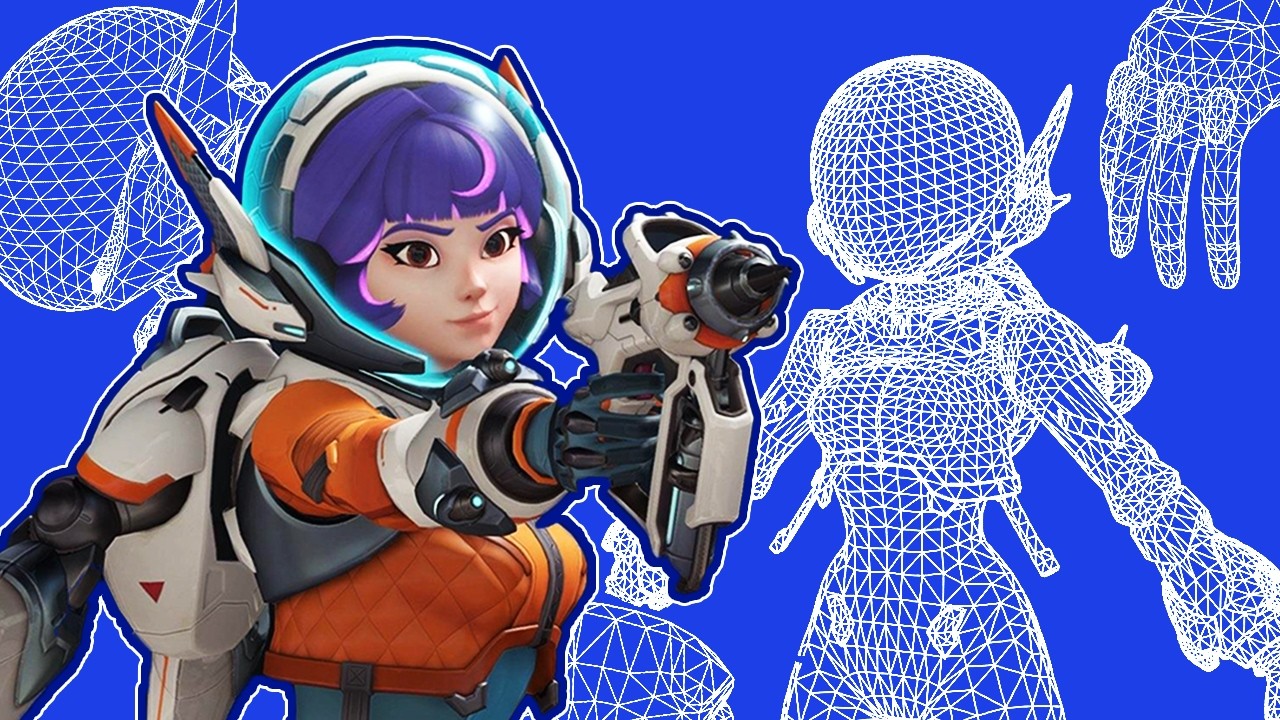 overwatch - juno 3d model and animation breakdown