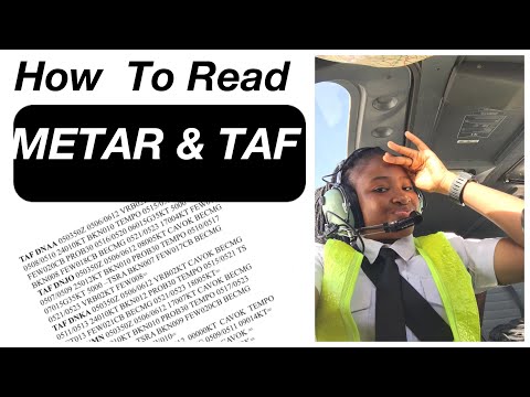 How To Read/Decode METAR and TAF | PrincessAnuTv