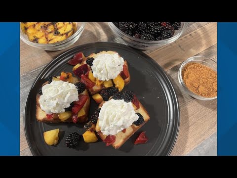 A stone fruit dessert you can make on the grill