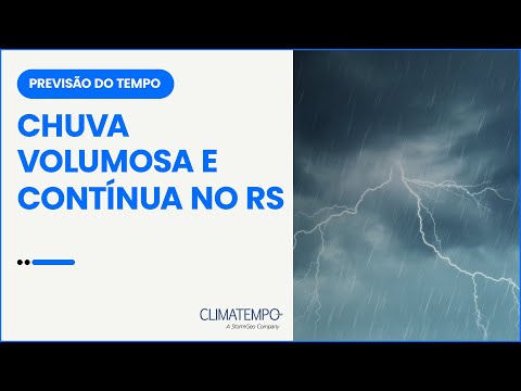 Heavy and continuous rain in Rio Grande do Sul | Weather forecast 06/18/2025