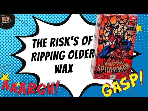 Box opening gone wrong, 1994 Fleer Amazing Spider-Man the risks of opening old wax.