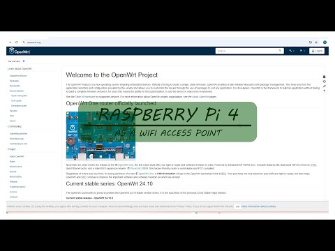How to make a Raspberry Pi 4 into Wifi Access Point using OpenWrt.