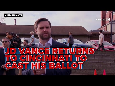 JD Vance returns to Cincinnati to cast his ballot
