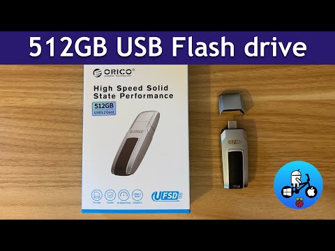 Orico 512GB USB C flash drive test. Plus 750GB Retropie HDD.