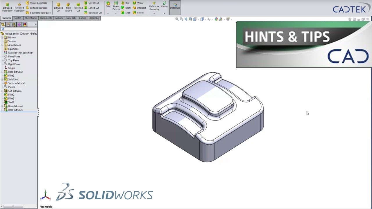 How To Replace Sketch Entities Within SolidWorks
