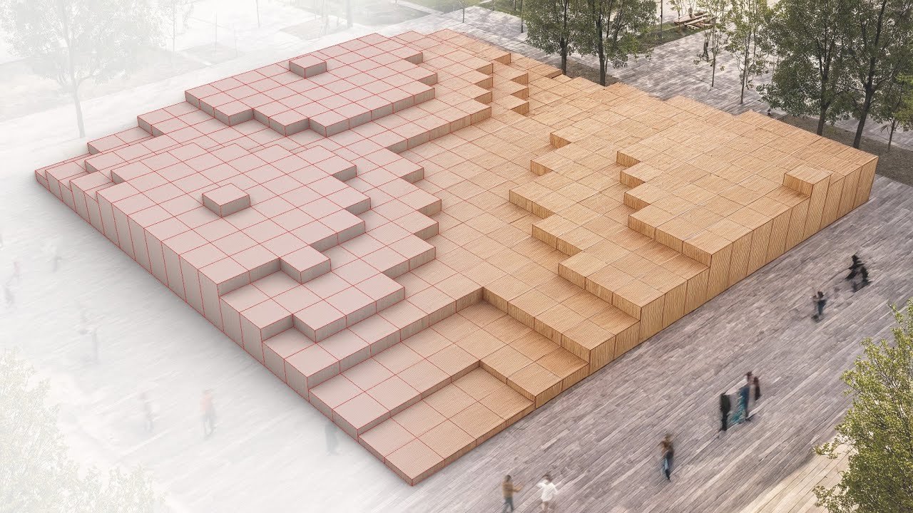 [Grasshopper]How to change the height of a box according to the position of a random point