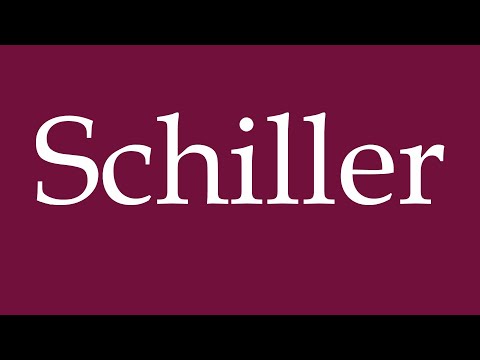 How to Pronounce ''Schiller'' Correctly in German